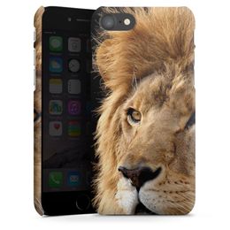 DeinDesign iPhone SE (2020) Handy Premium Case Smartphone Handyh&uuml;lle Schutzh&uuml;lle matt Jungle Lion Photography Premium Case