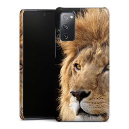 DeinDesign Galaxy S20 FE Handy Premium Case Smartphone Handyh&uuml;lle Schutzh&uuml;lle gl&auml;nzend Jungle Lion Photography Premium Case