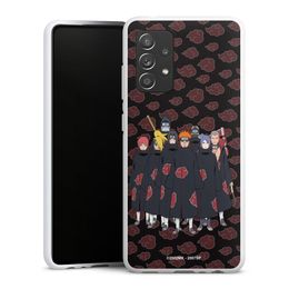 DeinDesign Galaxy A52s 5G Handy Silikon H&uuml;lle Case wei&szlig; Handyh&uuml;lle Akatsuki Naruto Shippuden Official Licensed Product Silikon Case