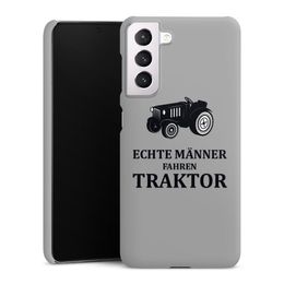 DeinDesign Galaxy S21 5G Handy Premium Case Smartphone Handyh&uuml;lle Schutzh&uuml;lle matt Tractor Funny Farmer Premium Case
