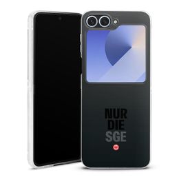DeinDesign Galaxy Z Flip 6 Handy Hard Case Schutzh&uuml;lle transparent Smartphone Handy H&uuml;lle Sge Eintracht Frankfurt Official Licensed Product Hard Case