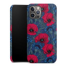 DeinDesign iPhone 12 Pro Max Handy Premium Case Smartphone Handyh&uuml;lle Schutzh&uuml;lle matt Flower Poppy Painting Premium Case
