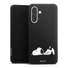 DeinDesign Galaxy A36 5G Handy Premium Silikon H&uuml;lle Handyh&uuml;lle schwarz Case Official Licensed Product Snoopy Peanuts Silikon Premium Case