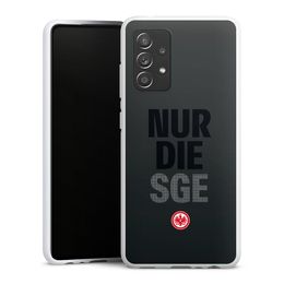 DeinDesign Galaxy A52s 5G Handy Silikon H&uuml;lle Case wei&szlig; Handyh&uuml;lle Eintracht Frankfurt Sge Official Licensed Product Silikon Case
