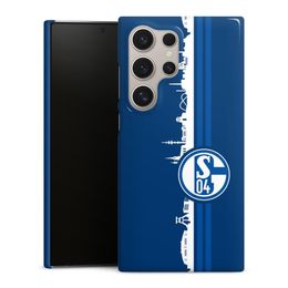 DeinDesign Galaxy S24 Ultra Handy Premium Case Smartphone Handyh&uuml;lle Schutzh&uuml;lle gl&auml;nzend Official Licensed Product Skyline Fc Schalke 04 Premium Case