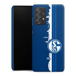 DeinDesign Galaxy A52s 5G Handy Premium Case Smartphone Handyh&uuml;lle Schutzh&uuml;lle matt Official Licensed Product Skyline Fc Schalke 04 Premium Case
