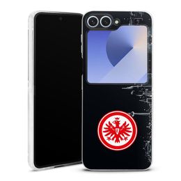 DeinDesign Galaxy Z Flip 6 Handy Hard Case Schutzh&uuml;lle transparent Smartphone Handy H&uuml;lle Skyline Sge Eintracht Frankfurt Hard Case