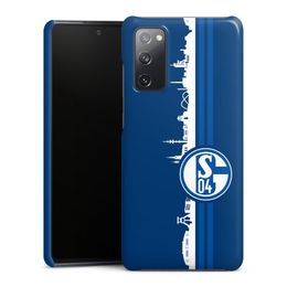 DeinDesign Galaxy S20 FE Handy Premium Case Smartphone Handyh&uuml;lle Schutzh&uuml;lle gl&auml;nzend Official Licensed Product Skyline Fc Schalke 04 Premium Case