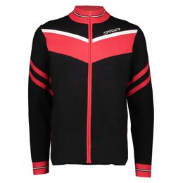 Spyder Trainingsjacke "Garmisch" in Schwarz/ Pink - 56% | Gr&ouml;&szlig;e L | Herrenjacken