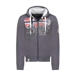 Geographical Norway Sweatjacke "Gelegant" in Grau - 68% | Gr&ouml;&szlig;e S | Herren-sweatshirts-jacken
