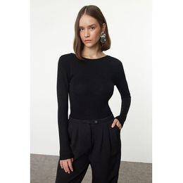 Trendyol Longsleeve in Schwarz - 48% | Gr&ouml;&szlig;e M | Damen-tops