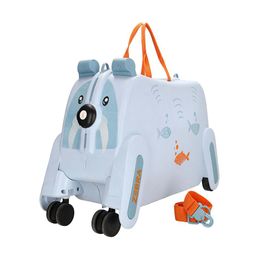 Zebra Hardsace-Trolley in Hellblau - (B)54,8 x (H)36,5 x (T)24 cm - 62% | Kinder-rucksaecke-taschen