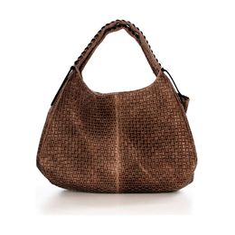 Anna Morellini Leder-Schultertasche in "Pitigliano" - (B)41 x (H)34 x (T)30 cm - 74% | Damen-taschen