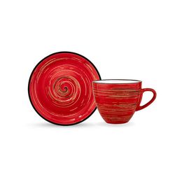 Wilmax Espressotasse in Rot - 75 ml - 13% | Gedeckter-tisch