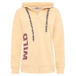 Zwillingsherz Hoodie "Wild" in Beige - 61% | Gr&ouml;&szlig;e L | Damen-sweatshirts-jacken