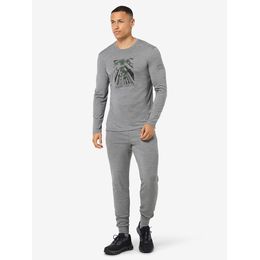 super.natural Funktionslongsleeve "Point Of View Bio" in Grau - 63% | Gr&ouml;&szlig;e XL | Herren-sportshirts