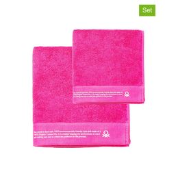 Benetton 2tlg. Frottier-Set in Pink - 40% | Badtextilien