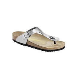 Birkenstock Zehentrenner "Gizeh" in Silber - Weite S - 14% | Gr&ouml;&szlig;e 39 | Damen-sandalen