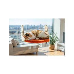 Paws&Whiskers Katzenbett in Orange - (L)28 x (B)47 cm - 76% | Tierbedarf-katzen