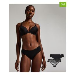 Hunkem&ouml;ller Hunkem&ouml;ller 2er-Set: Slips "Angie" in Schwarz - 34% | Gr&ouml;&szlig;e XL | Damen-unterteile