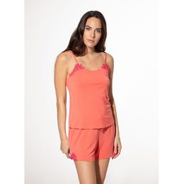 Short Stories Pyjama-Oberteil in Koralle - 57% | Gr&ouml;&szlig;e M | Damen-loungewear
