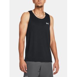 Under Armour Lauftop "Launch" in Schwarz - 15% | Gr&ouml;&szlig;e L | Herren-sportshirts