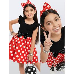 Denokids Kleid in Schwarz/ Rot - 65% | Gr&ouml;&szlig;e 92 | Kinderkleider