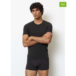 Marc O'Polo Marc O ́Polo 2er-Set: Shirts in Schwarz - 37% | Gr&ouml;&szlig;e L | Herren-plussize