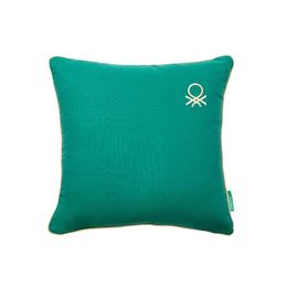 Benetton Kissen in Gr&uuml;n - 21% | Gr&ouml;&szlig;e 45x45 cm | Dekokissen