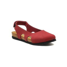 Comfortfusse Leder-Ballerinas in Rot - 65% | Gr&ouml;&szlig;e 42 | Damen-ballerinas