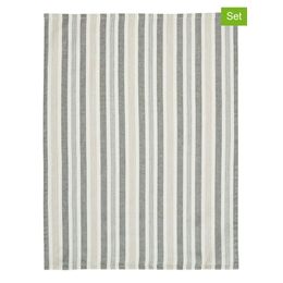 Sauter 3er-Set: Geschirrt&uuml;cher in Creme/ Gr&uuml;n - (L)70 x (B)50 cm - 30% | Tischwaesche