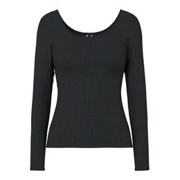 Pieces Longsleeve "Kitte" in Schwarz - 25% | Gr&ouml;&szlig;e S | Damen-tops