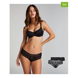 Hunkem&ouml;ller Hunkem&ouml;ller 2er-Set: Slips "Angie" in Schwarz - 23% | Gr&ouml;&szlig;e S | Damen-unterteile