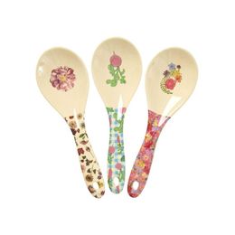 Rice 3er-Set: Salatl&ouml;ffel in Creme/ Bunt - (H)22 cm - 47% | Gedeckter-tisch