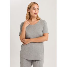 Hanro Pyjama-Oberteil in Grau - 82% | Gr&ouml;&szlig;e M | Damen-loungewear