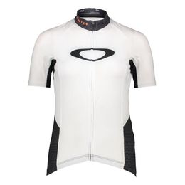Oakley Fahrradtrikot "Jawbreaker" in Wei&szlig;/ Schwarz - 38% | Gr&ouml;&szlig;e M | Herren-sportshirts