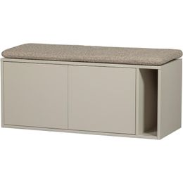 Woood Schuhbank &raquo;vtwonen SETTLE DOWN TV MEUBEL/BANKJE 108 CM DUST MET ZITKUSSEN [fsc]&laquo; Settle Down TV-Schrank/Bank aus FSC-Kiefer FSC -zertifiziertes 