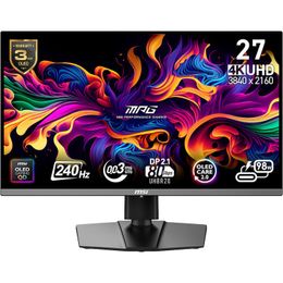 MSI OLED-Monitor &raquo;MPG 272URX QD-OLED&laquo; 67 cm/27 &prime;&prime; 3840 x 2160 px 0,03 Reaktionszeit 240 Hz schwarz
