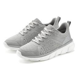John Devin Damen Sneaker &raquo;Schn&uuml;rschuh, Halbschuh, Freizeitschuh, Schn&uuml;rhalbschuh&laquo; im sportiven Look Unisex VEGAN grau 44