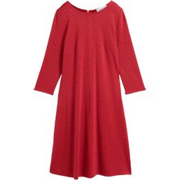 bonprix Damen bonprix Midikleid aus Polyester, Viskose und Elasthan, ausgestellte Passform rot 56/58 (XXXL), N-Gr