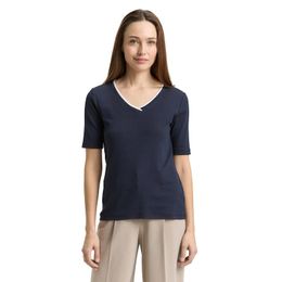 Tom Tailor Damen Tom Tailor T-Shirt mit Kontrast Detail XS