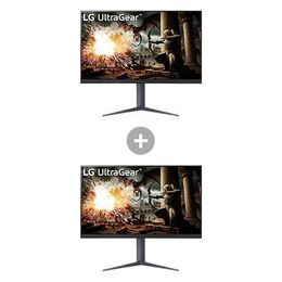 LG 2x UltraGear&trade; 32 &Prime; QHD IPS 180 Hz Gaming Monitor 1 ms (GtG), DisplayHDR&trade; 400 32GS75QXB.32GS001