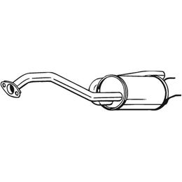 BOSAL Endschalld&auml;mpfer 163-057 f&uuml;r HONDA 18307TF0013