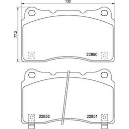 Brembo Bremsbelagsatz, Scheibenbremse P 28 099 vorne rechts links ohne Zubeh&ouml;r f&uuml;r HONDA 45022T60A01 45022TGHA02 45022TGHA01