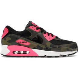 Nike Low-Top Sneaker - Nike Air Max 90 Camo Pack Sequoia Hyper Pink - Gr. 49,5 (EU) - in Schwarz - f&uuml;r Damen