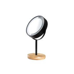 Ridder Kosmetik-Standspiegel Anka mit LED schwarz, natur | Gr.: onesize