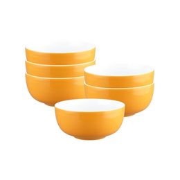 Seltmann Weiden 6er Set M&uuml;slischalen Liberty Pure Colors &oslash; 15 cm in Mango Orange | Gr.: onesize