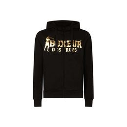 Boxeur Des Rues Sweatjacke Hooded Full Zip in Black-Gold | Gr.: L
