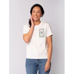 wat? Apparel T-Shirt Tarot The Wheel in Off White | Gr.: 44