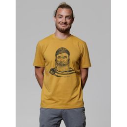 wat? Apparel T-Shirt Kapit&auml;n in Ocker | Gr.: 50